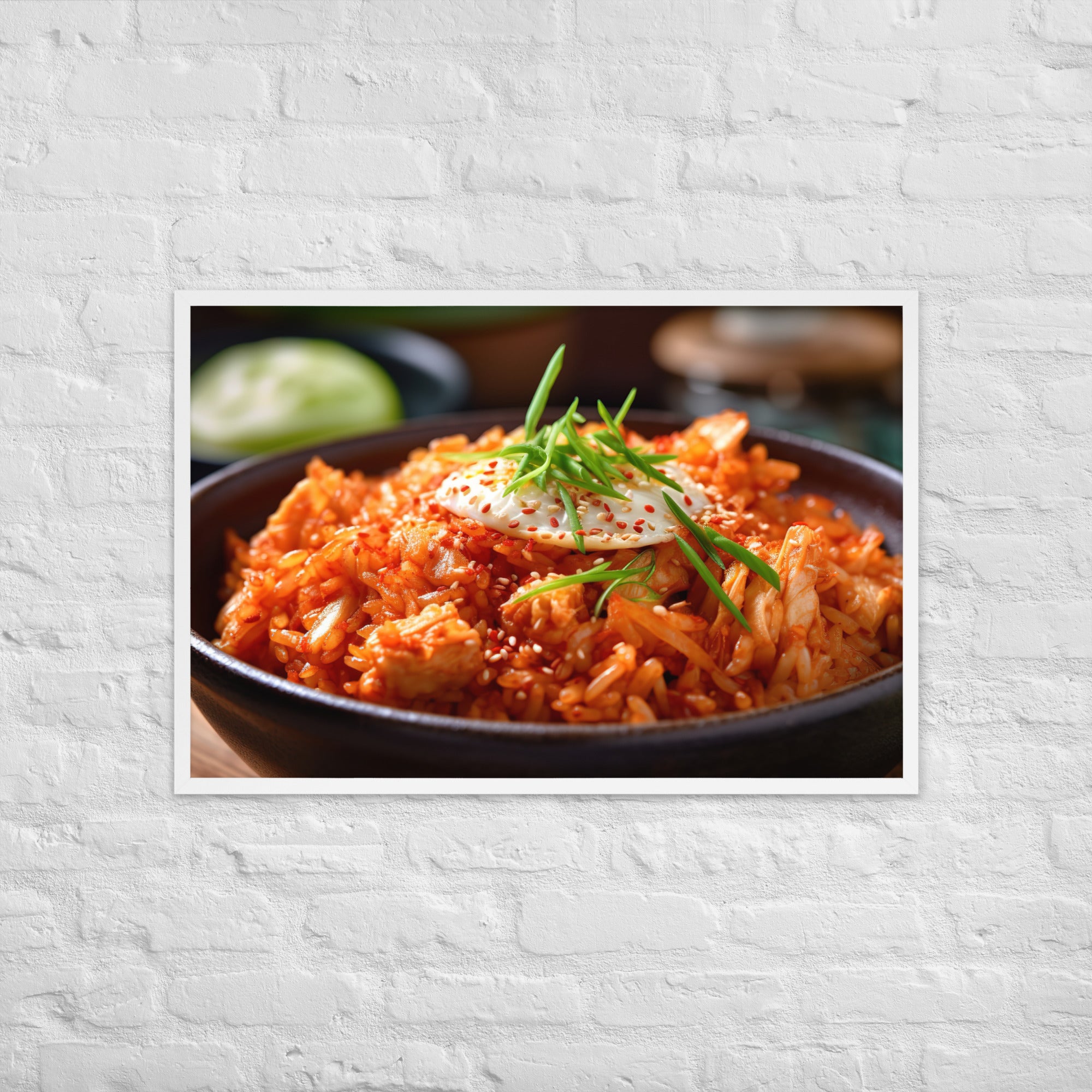 Kimchi Fried Rice Framed poster 🤤 from Yumify.AI
